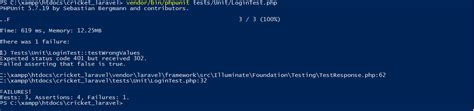 Php Laravel 54 Login Test Cases Gives Wrong Status Code Stack Overflow