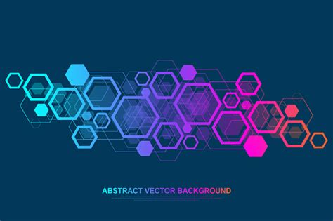 연결된 선과 점으로 추상 신경총 배경 웨이브 흐름 플렉서스 기하학적 효과 화합물 빅 데이터 라인 신경총 최소한의 배열 육각형 분자 구조 벡터 일러스트레이션 0명에 대한 스톡