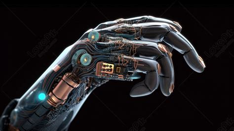 3d 렌더링 사이보그 손에서 Cpu 성능 탐색 프로세서 배경 컴퓨터 작업 배경 컴퓨터 기술 배경 이미지 Hd 프로세서 컴퓨터 작업 컴퓨터 기술 배경 사진 무료