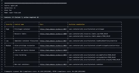 Configure Checks On A Github Repository Kubescape