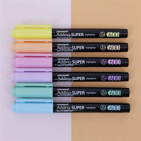 모나미 에딩 슈퍼 파스텔 형광펜 Yes24