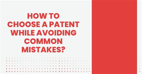 Intellect Vidhya Solutions On Linkedin How To Choose A Patent While