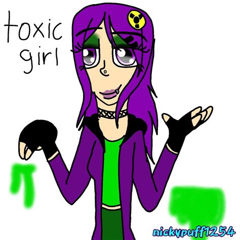 Toxic Girl Toxic Villain Toxic Drawing Toxic Punk