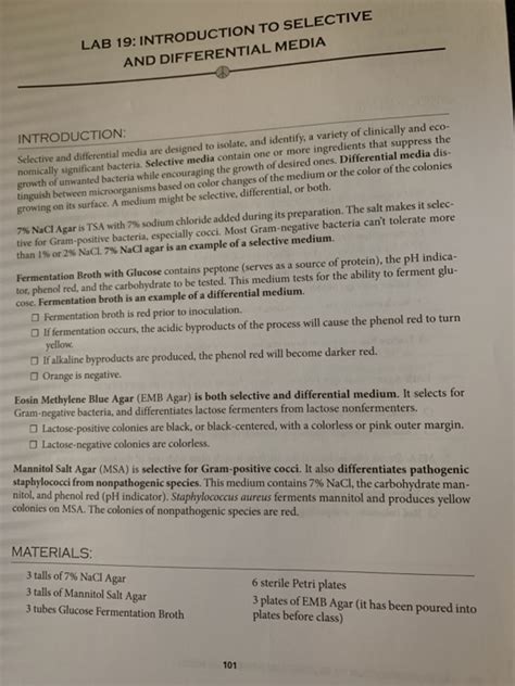 solved lab 19 introduction to selective and differential