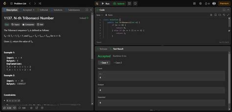 Day 87 Of 100daysofcode N Th Tribonacci Number Rahul Jaswal Posted On The Topic Linkedin