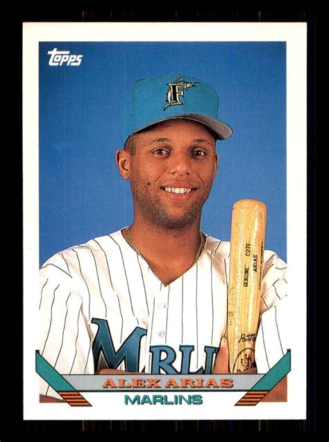 1993 Baseball Topps Alex Arias Florida Marlins 516 Ebay