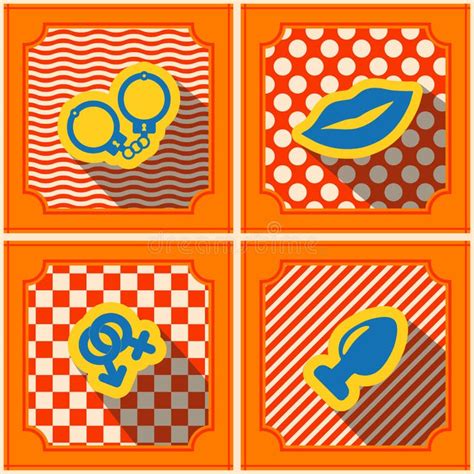 Nahtloser Hintergrund Mit Sex Symbolen Vektor Abbildung Illustration