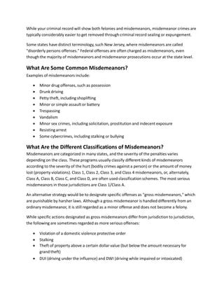 Understanding What Is A Misdemeanor With Getlegal Pptx