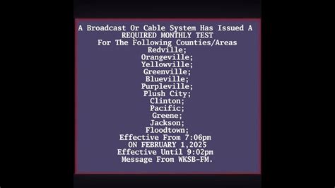 Eas Required Monthly Test Youtube