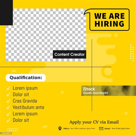 채용 공실 디자인 포스터 우리는 사각형 디자인에 포스트 피드를 고용하고 있습니다 채용 디자인 템플릿을 엽니다 소셜 미디어는 작업