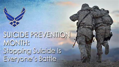 Suicide Prevention Month Stopping Suicide Is Everyones Battle Air