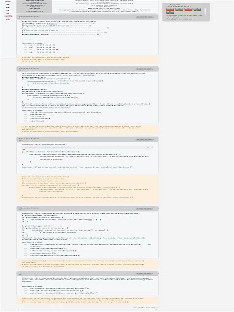 Test Your Understanding Packages Attempt Review Pdf Library