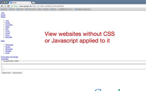 Disable Html Chrome Web Store