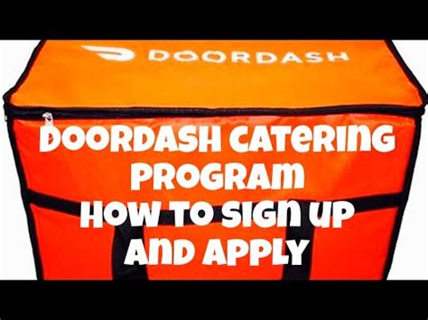 Doordash catering orders - how to sign up and apply for the large order program - YouTube