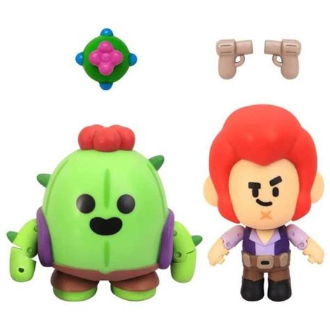 Brawl Stars Spike And Colt Pistols Cactus Fighters Brawler Action Figure