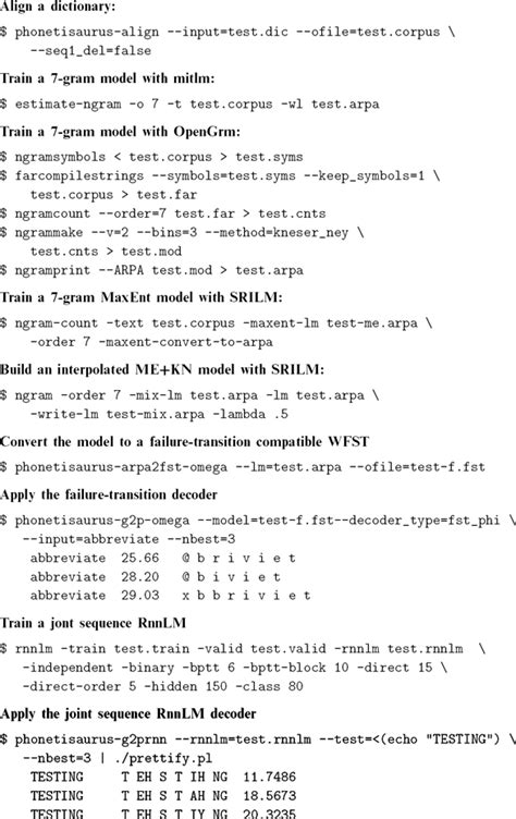 phonetisaurus exploring grapheme to phoneme conversion with joint n