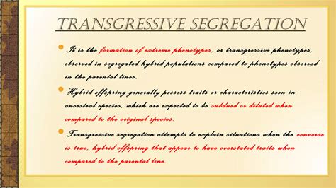 Transgressive Segregation Ppt