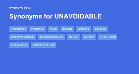 Another Word For Unavoidable Casualty Synonyms And Antonyms