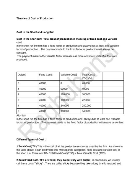 economic cost in the short run run and long run download free pdf