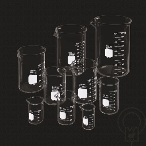 Pyrex Beakers Cgtrader