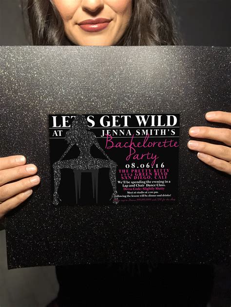 Get Wild Lap Dance Class Bachelorette Party Invitation With Etsy