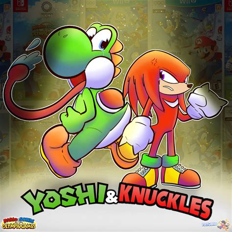 Yoshi And Knuckles By Tstudioyt On Deviantart