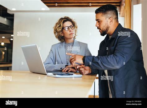 Colleagues Discussing A Business Project In An Office Professional