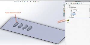 Why Can T I Insert SOLIDWORKS Forming Tools Into A Sheet Metal Model