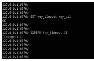 Redis Timeout Setting Limited Lifetime For The Specified Keys