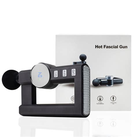Percussion Massager Gun Rechargeable 4 Different Massager Tips With He — Techcare Massager