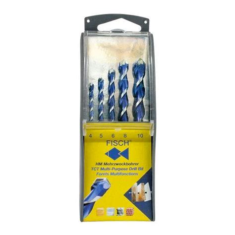 Fisch Tools 5 Piece Multi Purpose Drill Bit Set 88114005k
