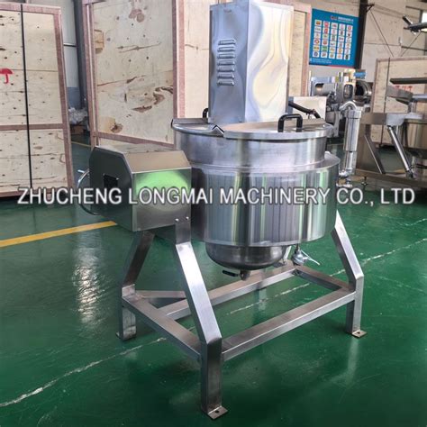 100l 300l 500l Industrial Steam Gas Electric Jacketed Cooking Kettle