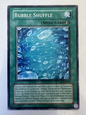 Bubble Shuffle Dp1 En019 Yu Gi Oh Card Heavily Play Unlimited Ebay