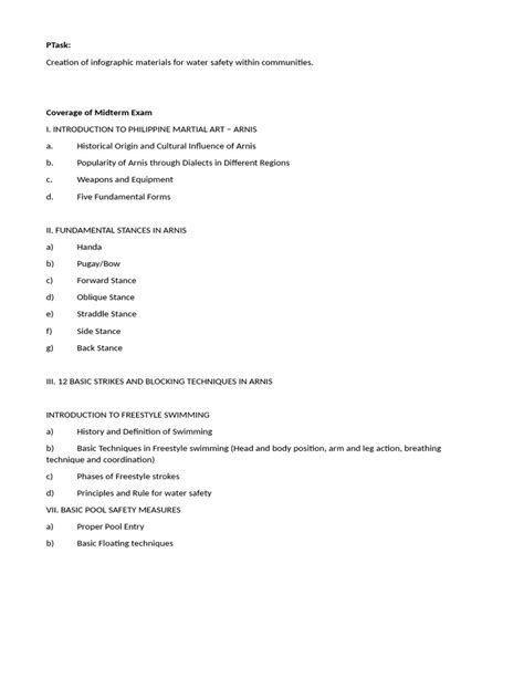 pointers of midterm exam pdf