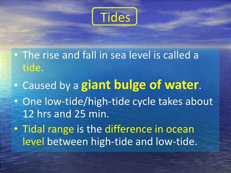 Ppt Ocean Waves And Tides Powerpoint Presentation Free Download Id