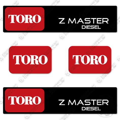 Fits Toro Z Master Diesel Decal Kit Mower Equipment Decals