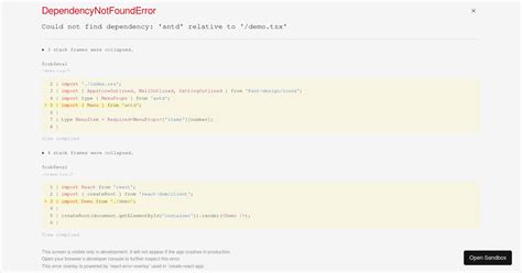 Inline Menu Antdundefined Codesandbox