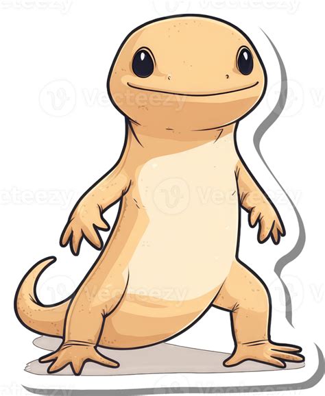 Adorable Cartoon Bearded Dragon Posing Playfully 55384035 Png