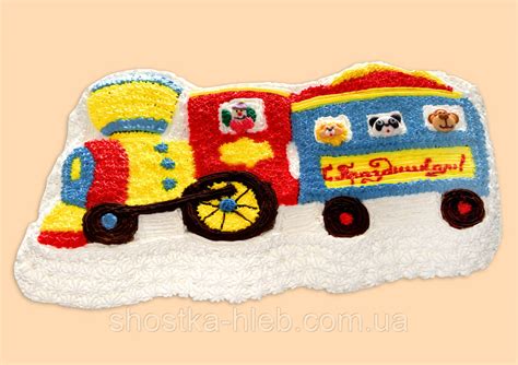 Торт Паравозик продажа цена в Шостке Эклеры и пончики от ПрАТ Шосткинський хлібокомбінат