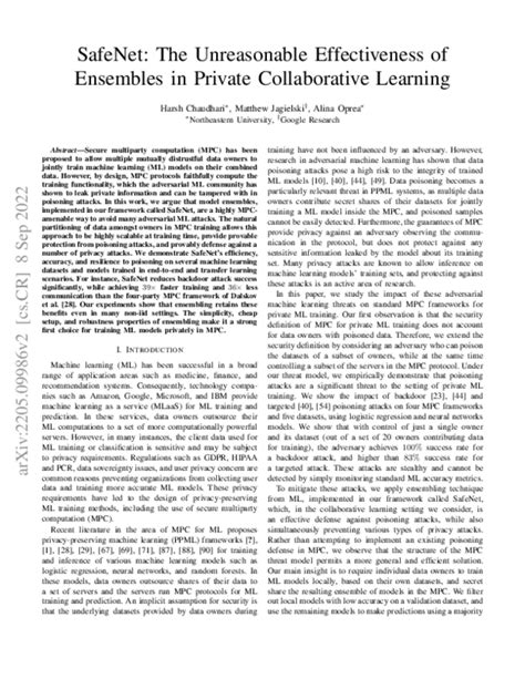 pdf safenet the unreasonable effectiveness of ensembles in private