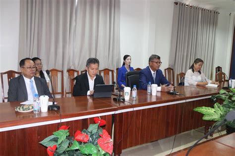 ជំនួបសម្ដែងការគួរសម និងពិភាក្សាការងាររវាង លោកបណ្ឌិតសភាចារ្យ ឧបនាយករដ្ឋមន្ត្រី