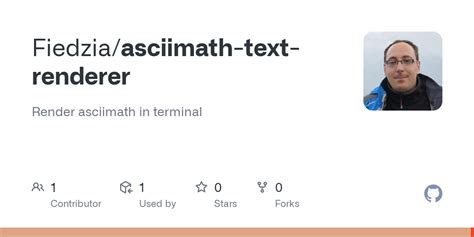 github fiedzia asciimath text renderer render asciimath in terminal