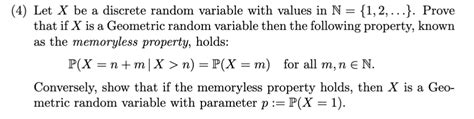 solved let x be a discrete random variable with values in
