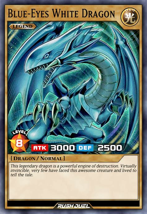Blue Eyes White Dragon By Every Rush Duel Card On Deviantart