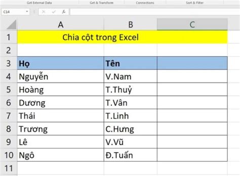 Phức Tạp Hóa đơn Giản Với Cách Chia Cột ô Trong Excel