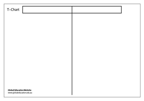 √ Printable T Chart Template Word