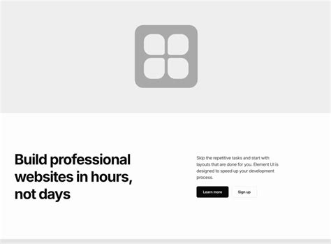 Hero 04 Element Ui Component Library