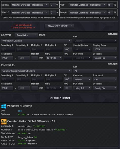 Windows Desktop To Cs Go Technical Discussion Mouse Sensitivity Community