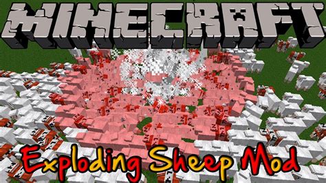 Minecraft Mods Exploding Sheep Mod 147 Youtube