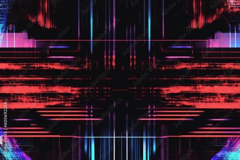 Background With Interlaced Digital Glitch And Distortion Effect